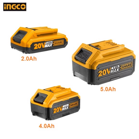 INGCO แบตเตอรี่ Lithium-ion 20V FBLI2001-2.0Ah FBLI2002-4.0Ah FBLI2003 ...