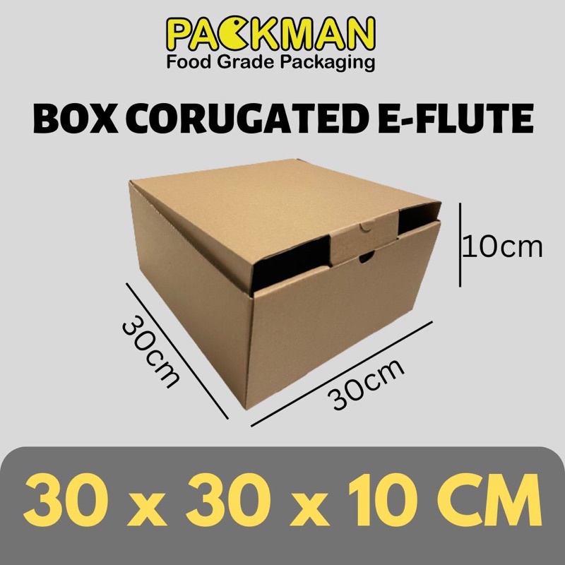 กระดาษแข็ง 30x30x10 cm / CORRUGATED DIECUT CARTON BOX E-FLUTE / HAMPERS PACKING ONLINE | Shopee ...