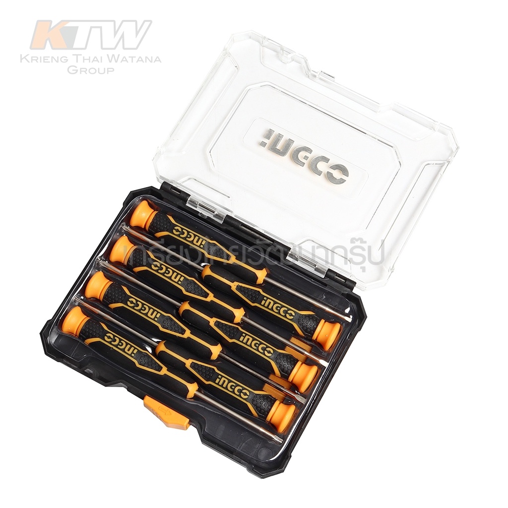 INGCO HKSD0718 ชุด ไขควงซ่อมนาฬิกา / ไขควงงานละเอียด 7 ตัวชุด ...