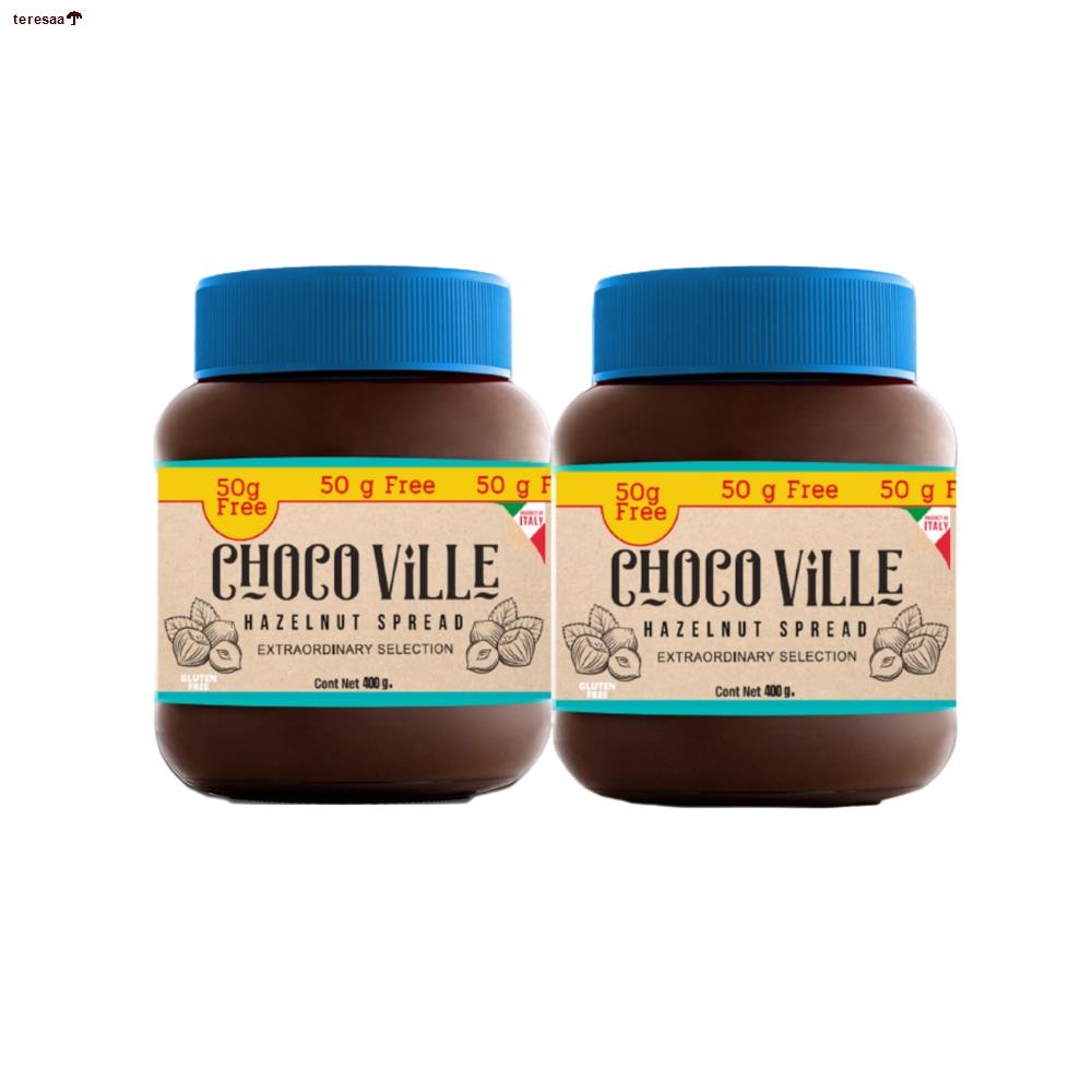 ส่งฟรี! Chocoville Chocolate Hazelnut spread (ช็อกโกแลต ผสมเฮเซลนัท ทา ...