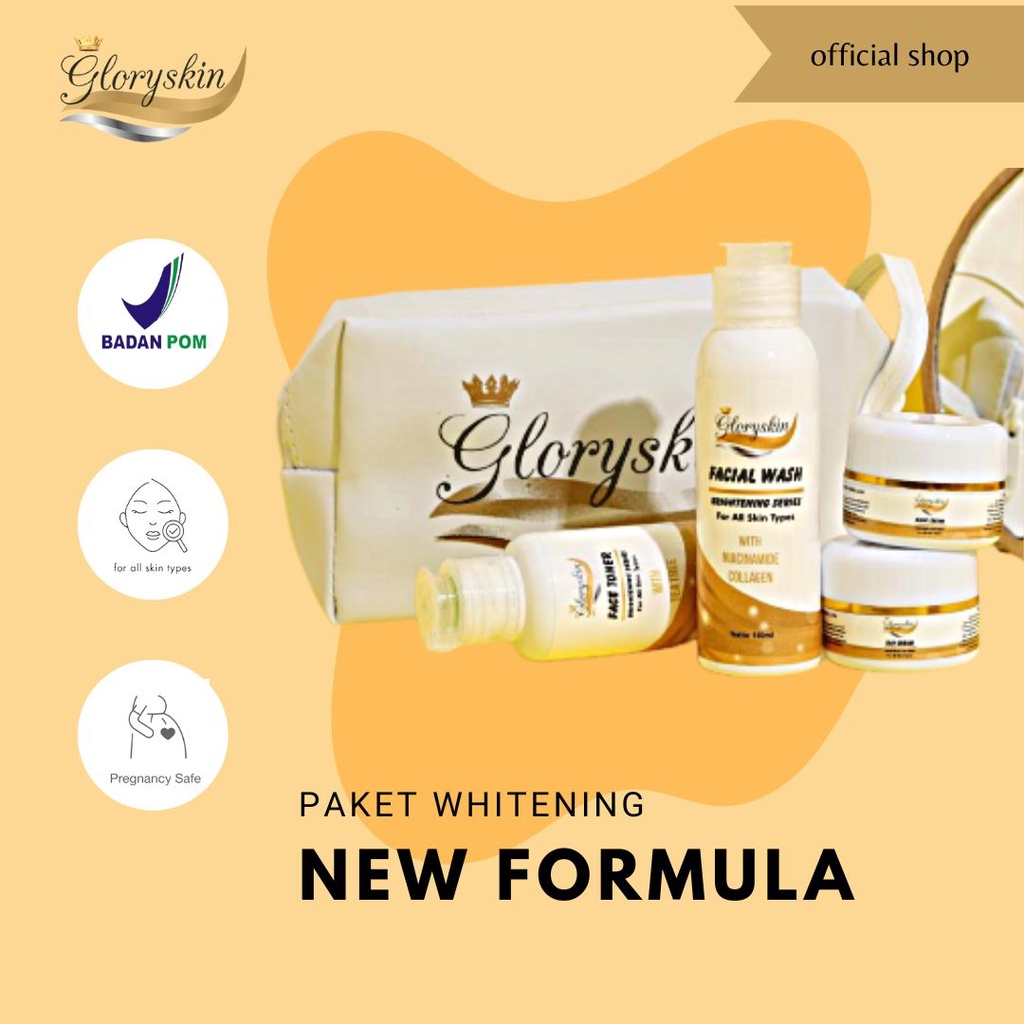 Gloryskin ครีมไวท์เทนนิ่ง BPOM สูตรใหม่ มีประสิทธิภาพ | Shopee Thailand