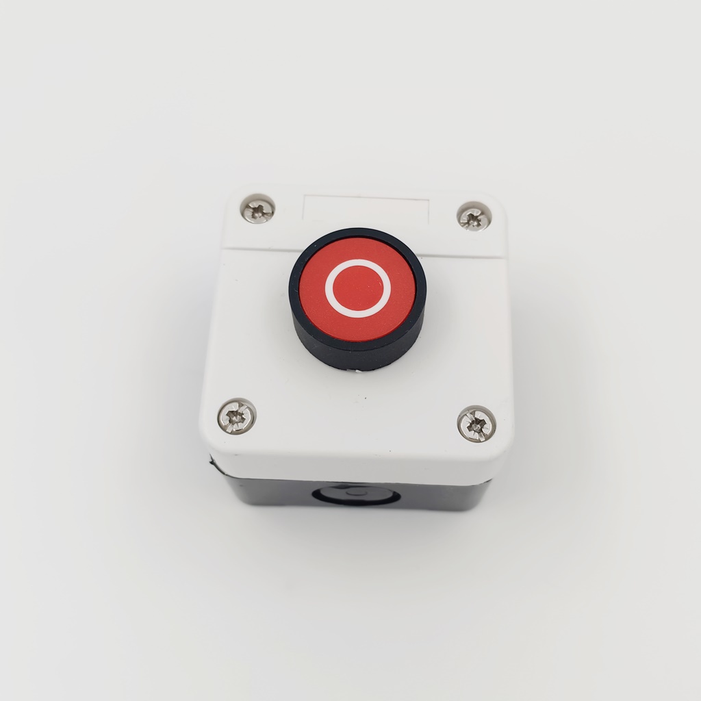 EB2-B102 PUSH BUTTON สวิตช์ปุ่มกดพร้อมกล่องแบบกดติดปล่อยดับ สี:แดง1NC ...