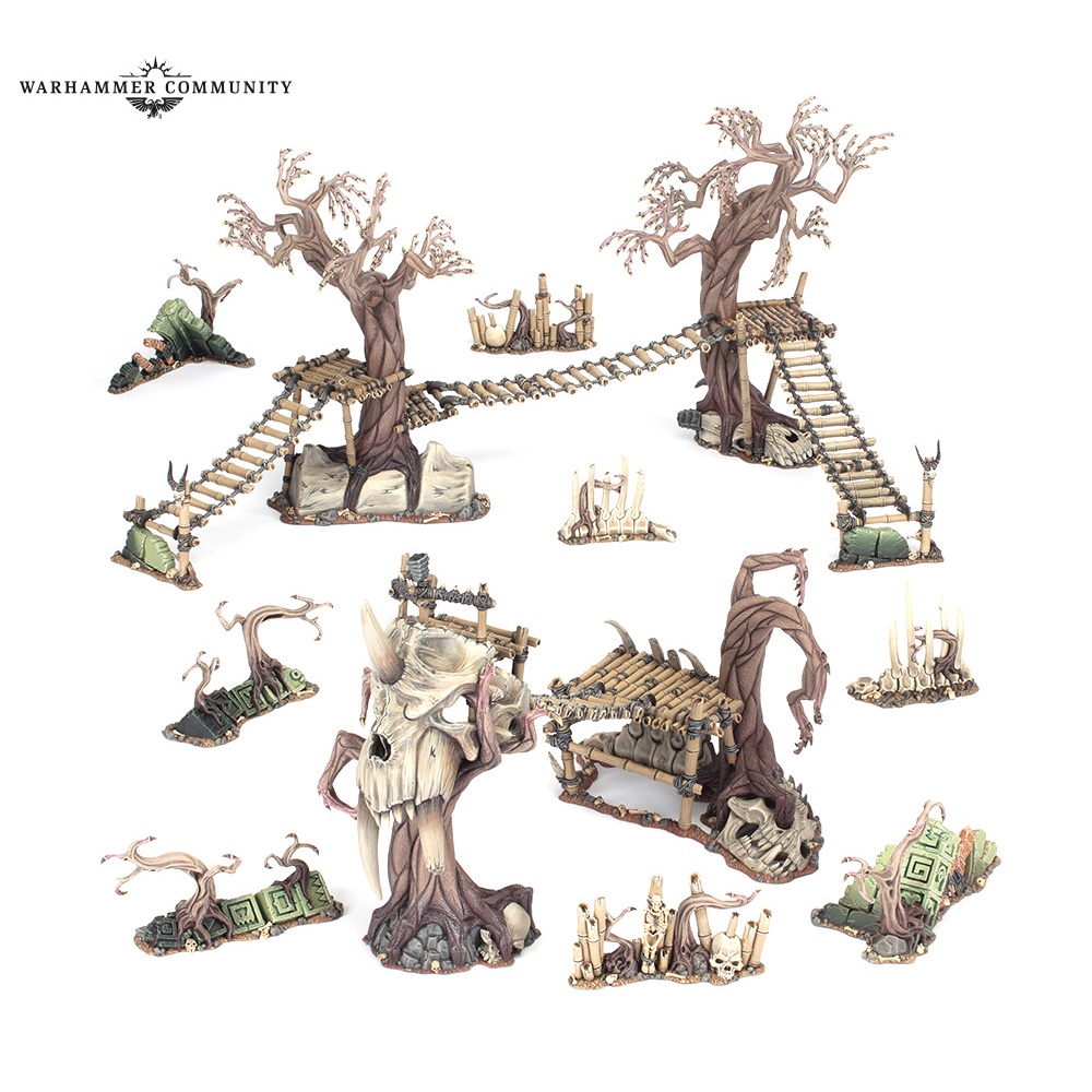 Warhammer AOS : Warcry : Gnarlwood Terrain (Heart of Ghur) and Starter ...