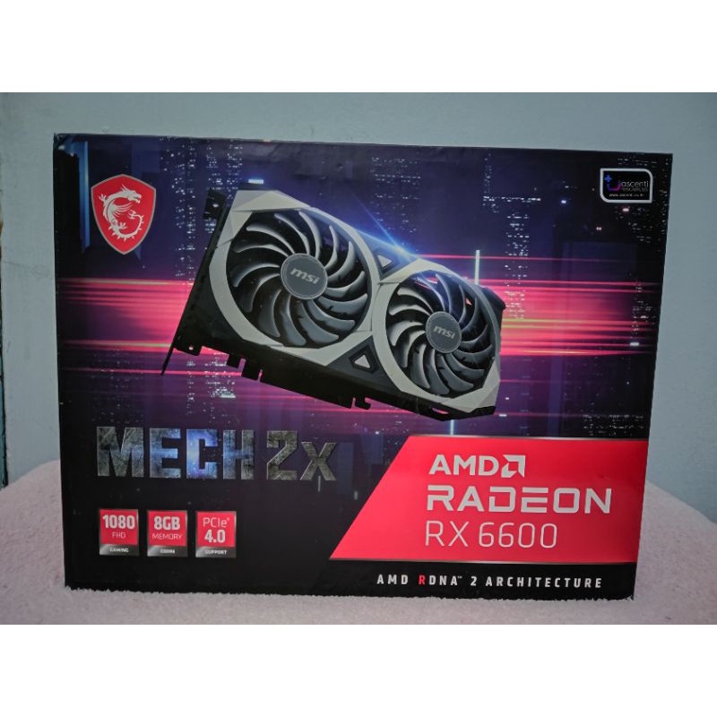 MSI RADEON RX 6600 MECH 2X 8G - 8GB GDDR6ประกันไทย มือสอง | Shopee Thailand