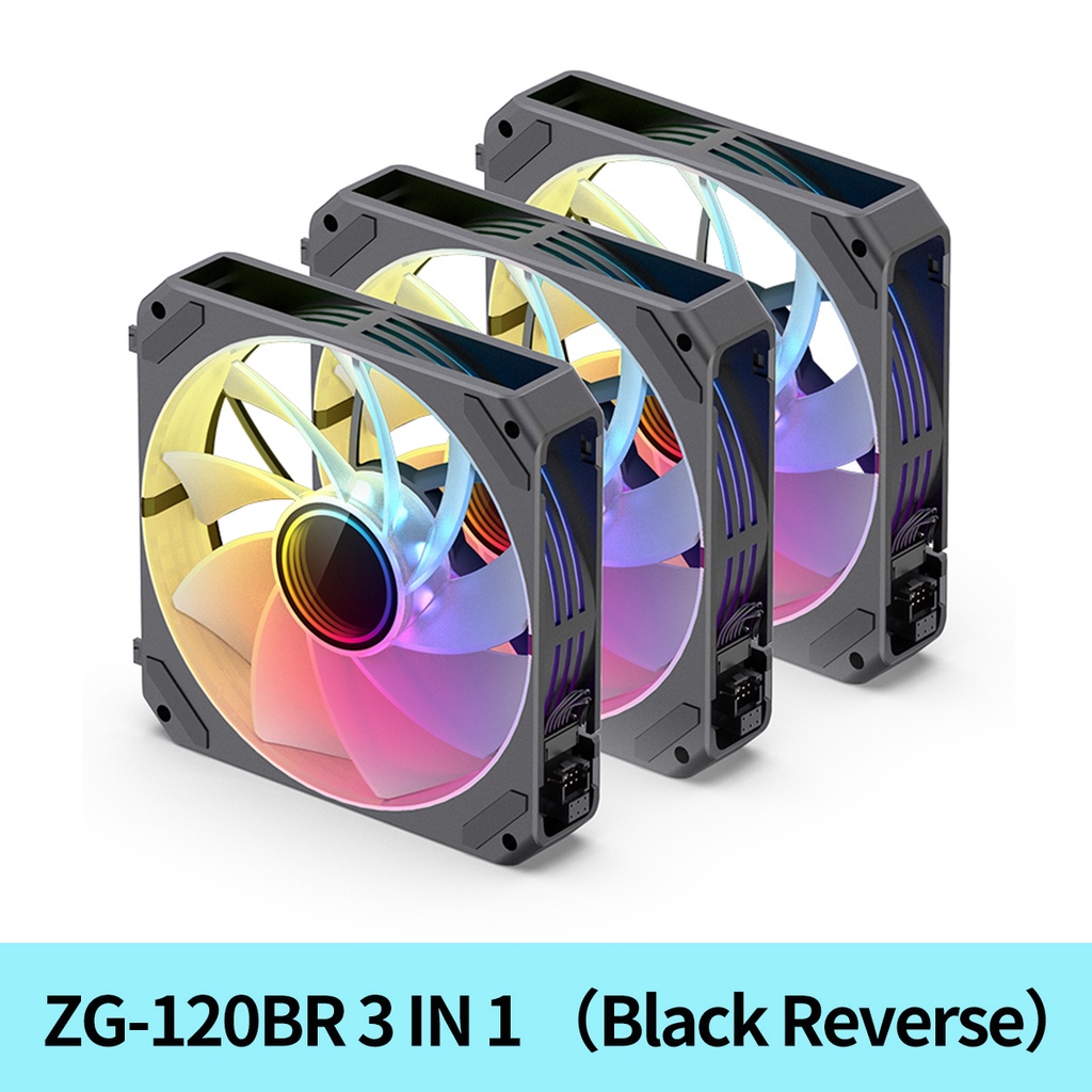 Jonsbo ZF-120 ZG-120 ZH-120 ARGB พัดลมระบายความร้อน เสียงเงียบ ซิงโครนัส PWM 120 มม. สีขาว ...