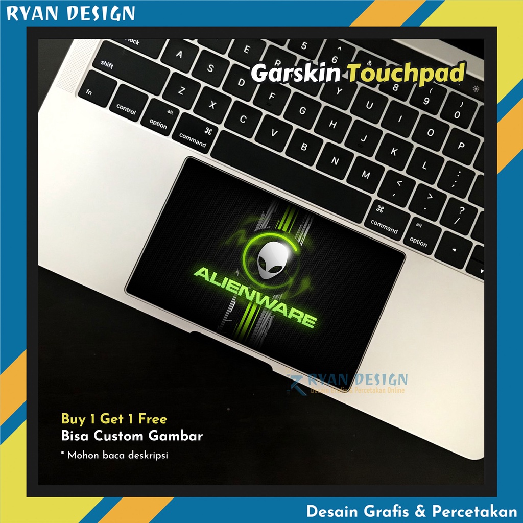 Premium Garskin TouchPad Laptop Skin Alienware TrackPad Protector ...