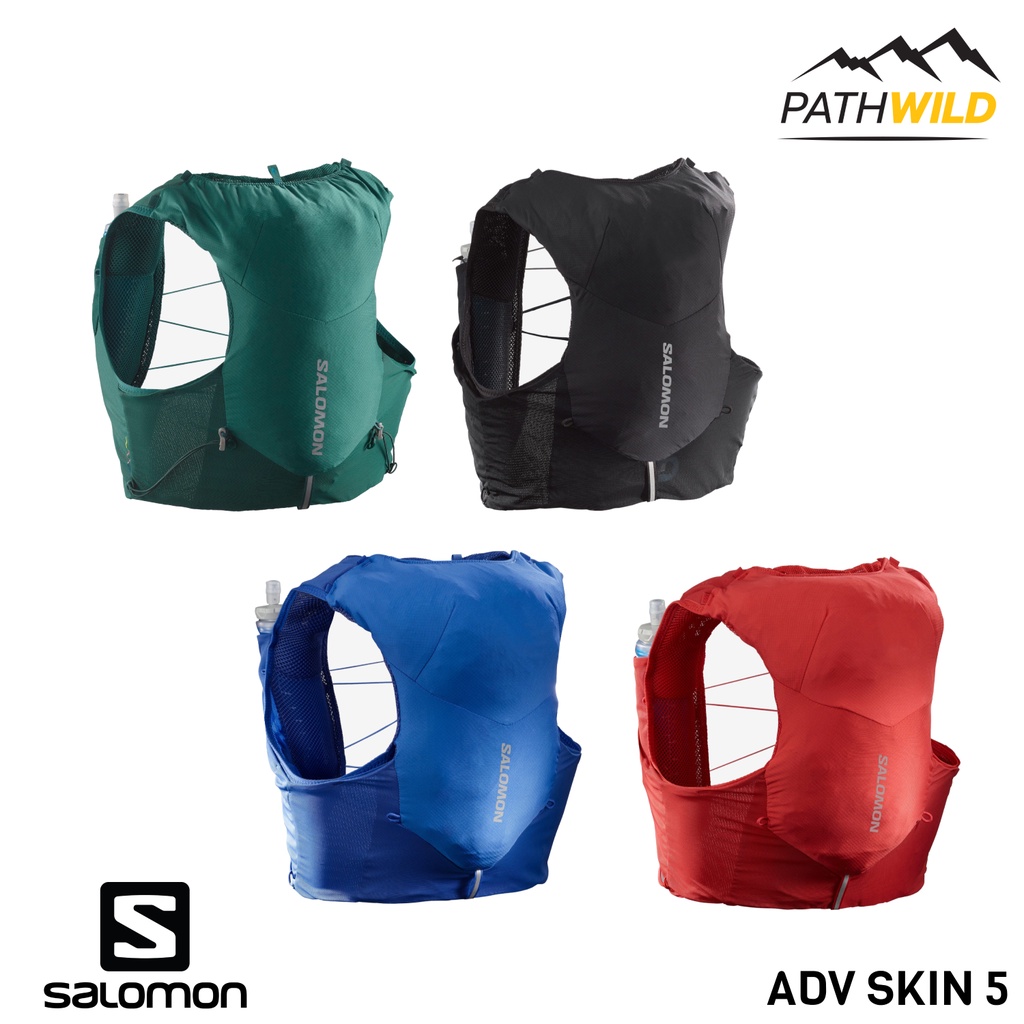 เป้น้ำสำหรับวิ่งเทรล SALOMON ADV SKIN 5 WITH FLASK ความจุ 5 ลิตร แนบ ...
