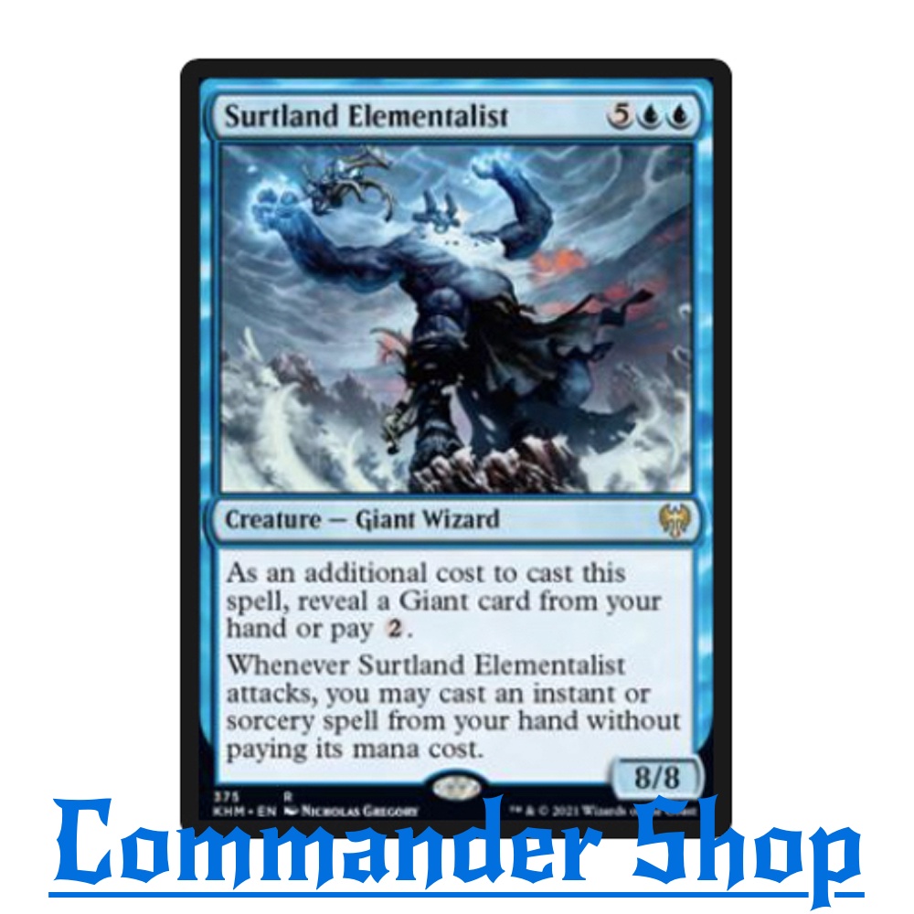 Surtland Elementalist (Creature - Giant Wizard) Blue Mv7 Pw/Tn8 การ์ด ...