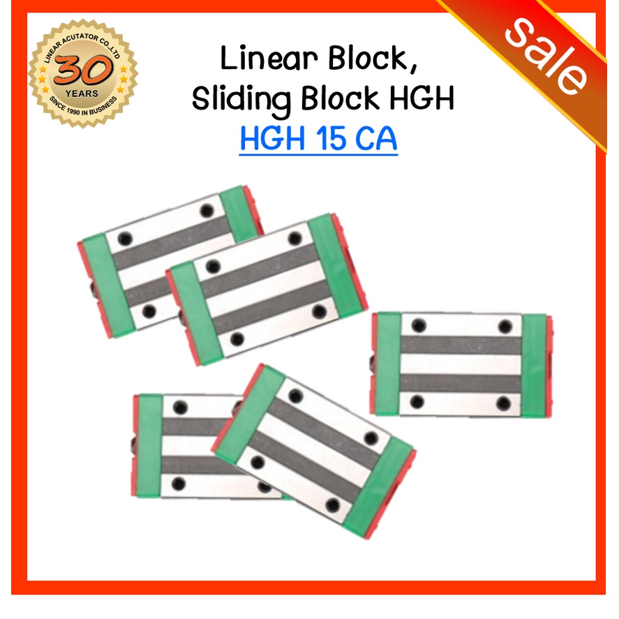 137. พร้อมส่ง-บล็อครางสไลด์ HGH15CA Linear Block , Sliding Block HGH ใช้สำหรับรางสไลด์ Linear ...