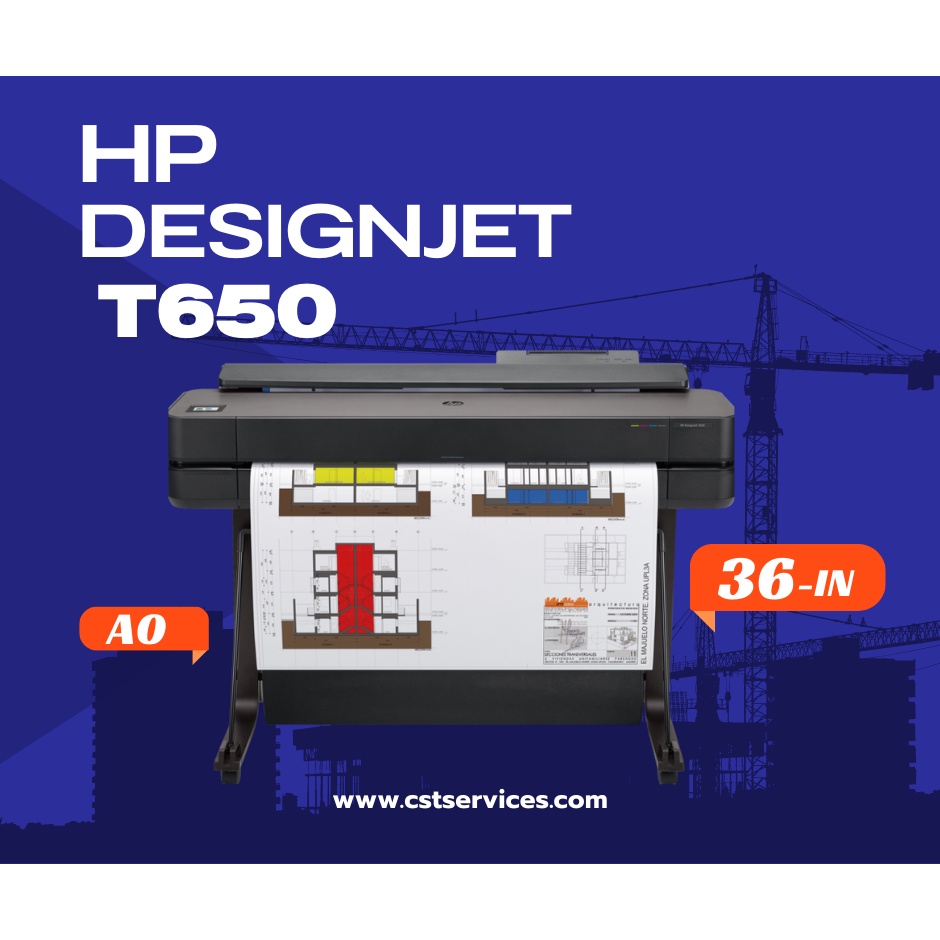 เครื่องพิมพ์ HP DesignJet T650 A0 36" (ออกใบกำกับภาษีได้) | Shopee Thailand