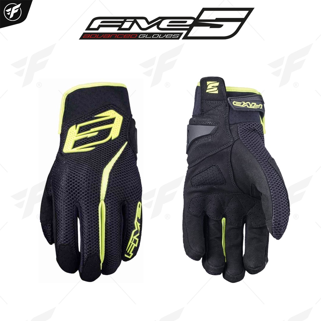 ถุงมือสำหรับขับขี่มอเตอร์ไซค์/ถุงมือการ์ด FIVE ADVANCED GLOVES RS5 AIR FLUO YELLOW | Shopee Thailand