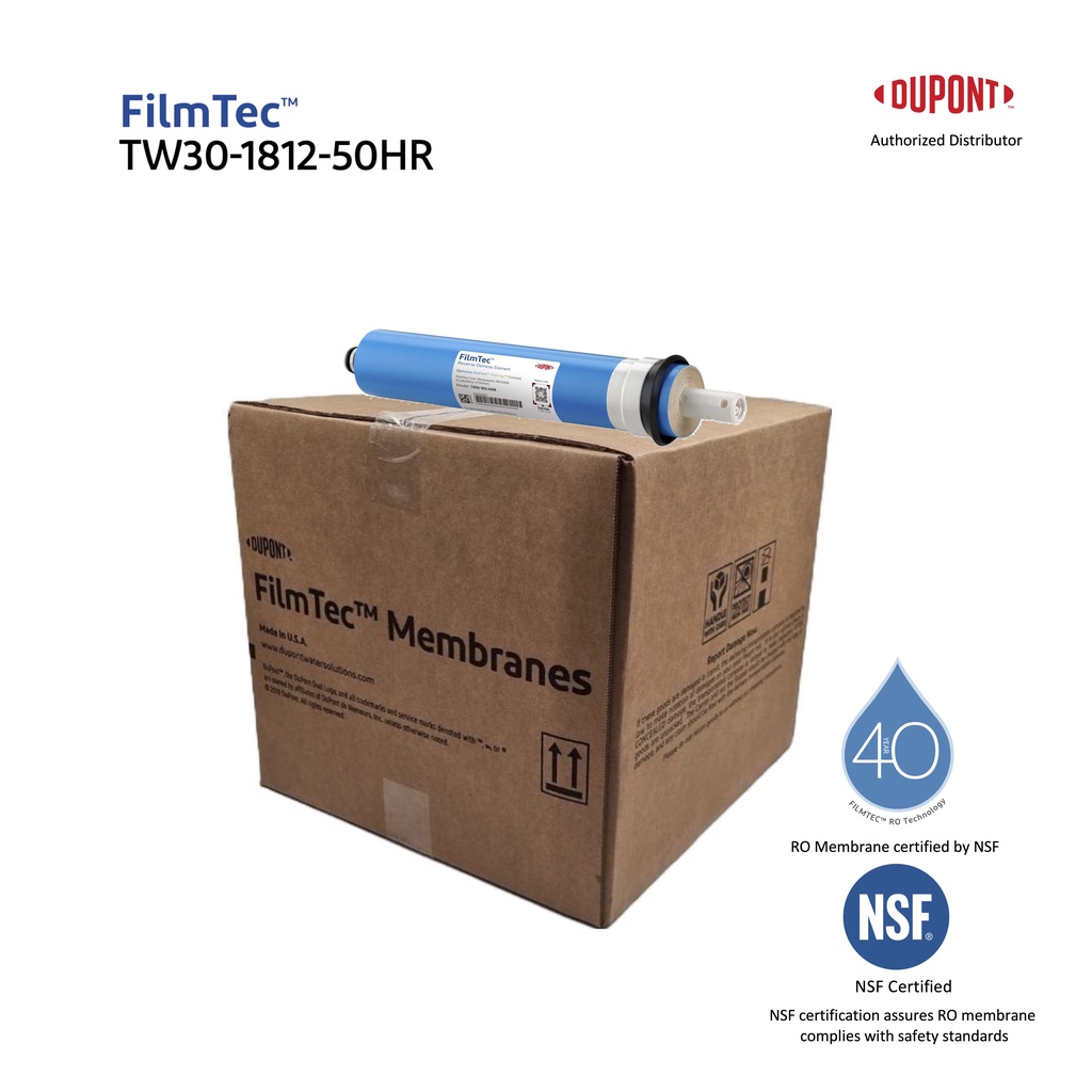 DuPont ™ FilmTec ™ Membrane Element ไส้กรองน้ำดื่ม RO เมมเบรน 50 GPD ...