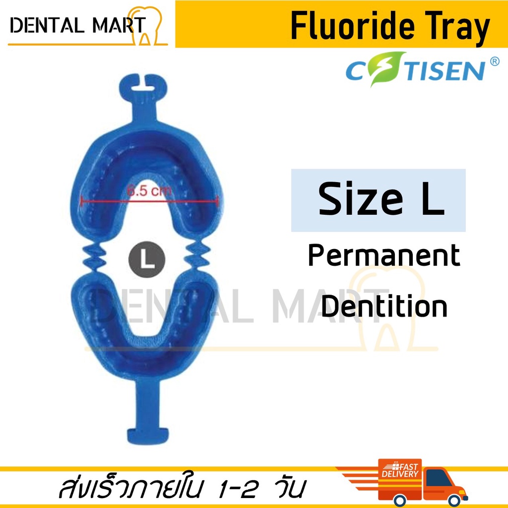 พร้อมส่ง!! Cotisen Disposable Fluoride Foam Tray 50 ชิ้น ถาดฟลูออไรด์ ...