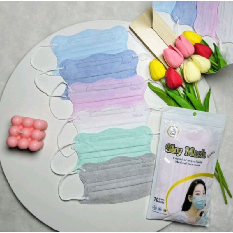 Sky Mask แมสก้ามปู 1 ห่อมี 10 ชุด | Shopee Thailand