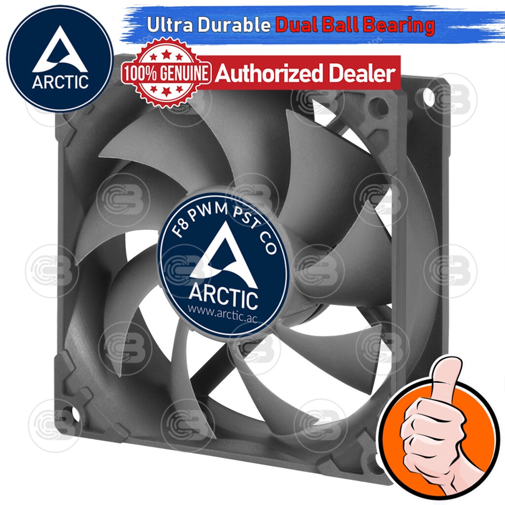 [CoolBlasterThai] ARCTIC F8 PWM PST CO (size 80 mm.) PC Fan Case ประกัน ...