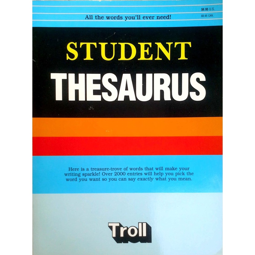 ks41-12 Student Thesaurus หนังสือมือสอง ปกอ่อน | Shopee Thailand