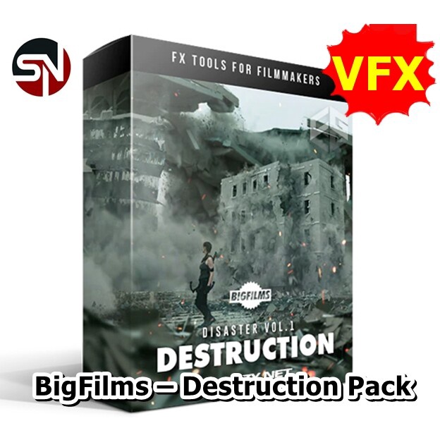 BigFilms – Destruction Pack ชุดแพ็คเกจ VFX สำหรับโปรแกรม Premiere Pro , After Effects และอื่นๆ ...