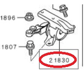 ยางแท่นเครื่องยนต์ มิราจ แอทราจ Mitsubishi Attrage Mirage แท้ เบิกศูนย์ ...