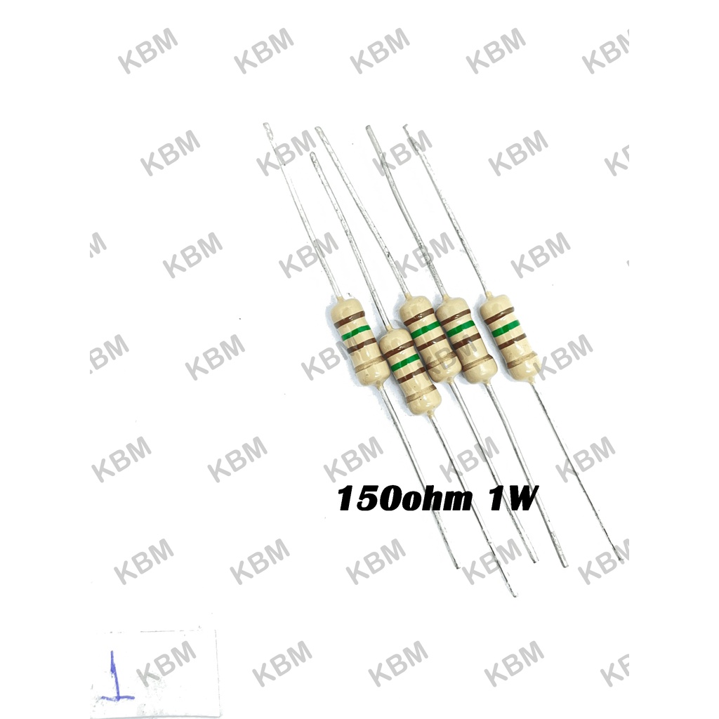 Resistor ตัวต้านทาน 150ohm 0.16W 0.25W 0.5W 1W 2W 5W 10W | Shopee Thailand