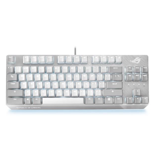 KEYBOARD (คีย์บอร์ด) ASUS ROG STRIX SCOPE NX TKL MOONLIGHT WHITE (ASUS ...