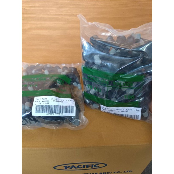 จุ๊บลมยางมาตรฐาน PACIFIC แท้ สีดำ รุ่น TR 413 (เกลียวทองเหลือง แข็งแรง ทนทาน) 100pcs | Shopee ...