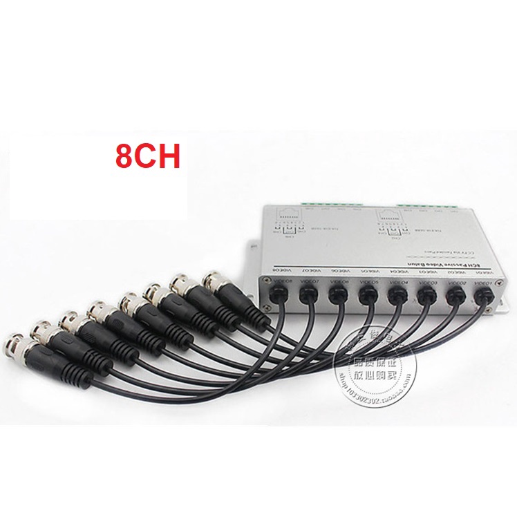 บาลัน กล้องวงจรปิด 8 ช่อง Balun Passive Box 8 Channel รองรับความละเอียด ...