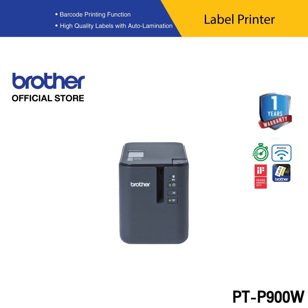 Brother Label Printer P-TOUCH PT-P900W เครื่องพิมพ์ฉลาก เชื่อมต่อ ...