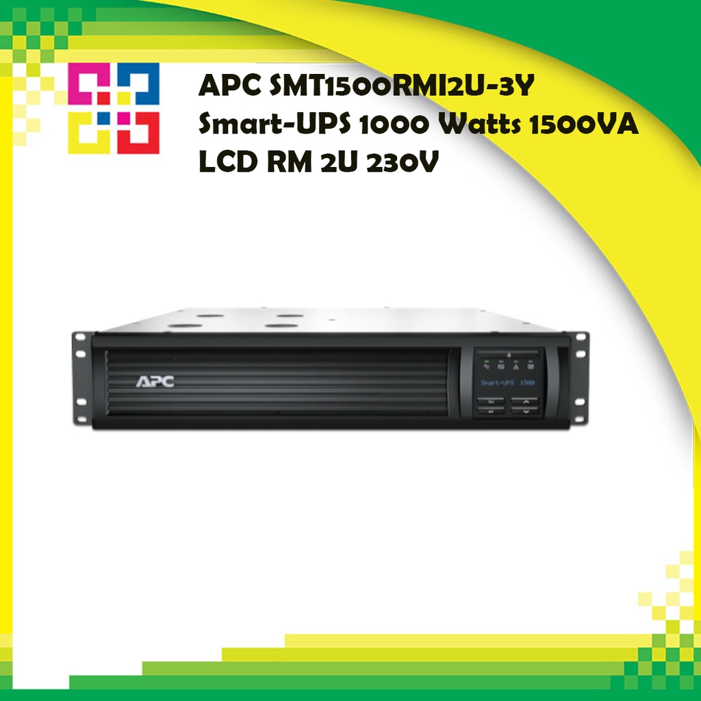 APC SMT1500RMI2U-3Y Smart-UPS 1000 Watts 1500VA LCD RM 2U 230V | Shopee Thailand
