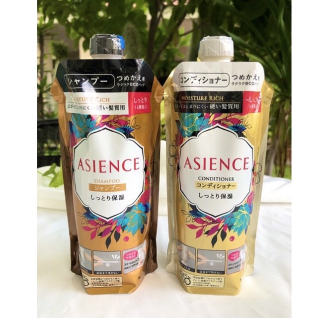 ASIENCE Moisture Rich Shampoo & Conditioner ขนาด 340ml. แชมพู&ครีมนวดผม ...