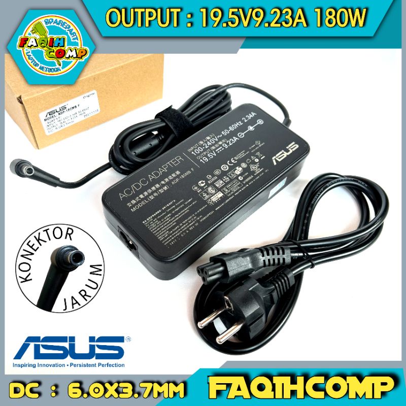 อะแดปเตอร์ชาร์จแล็ปท็อป ของแท้ ASUS ROG 19.5V 9.23A 180W DC 6.0x3.7 มม. ...
