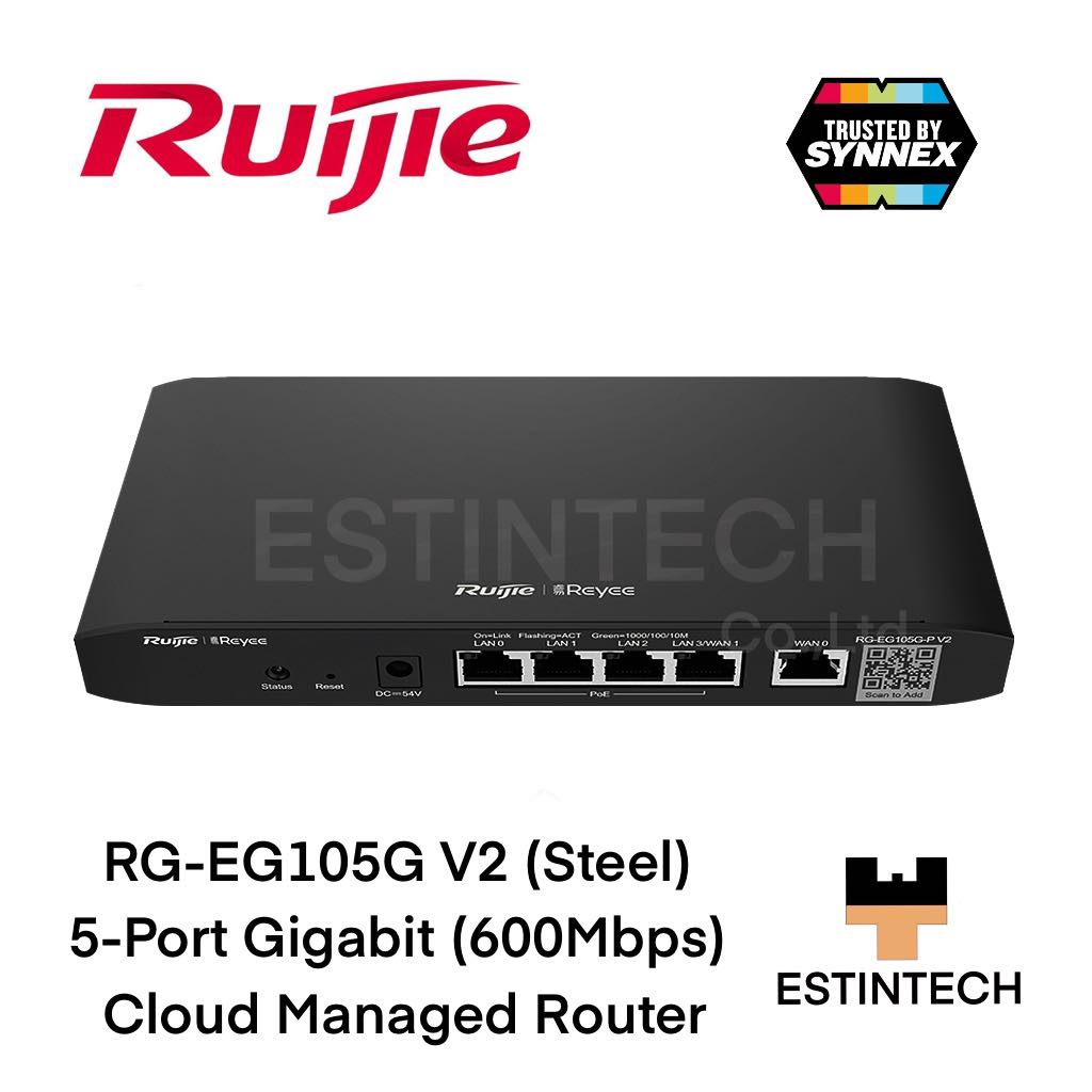 Switch (สวิตช์) Ruijie RG-EG105G V2 (Steel) 5-Port Gigabit (600Mbps ...