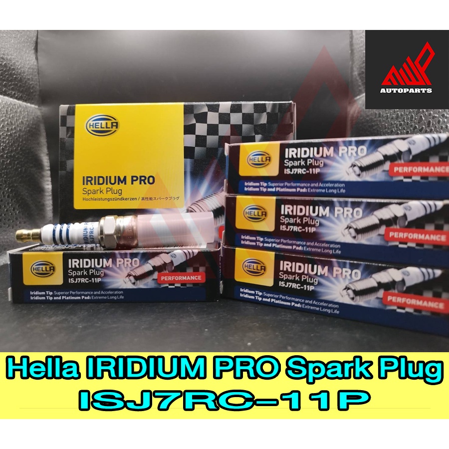 หัวเทียน Hella IRIDIUM PRO Spark Plug (ISJ7RC-11P) | Shopee Thailand
