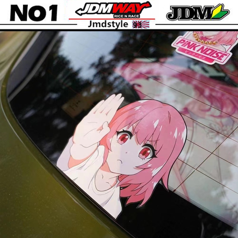 สติกเกอร์ JDM Girl JDM Street Racing สไตล์ญี่ปุ่น สําหรับติดตกแต่งกระจก ...