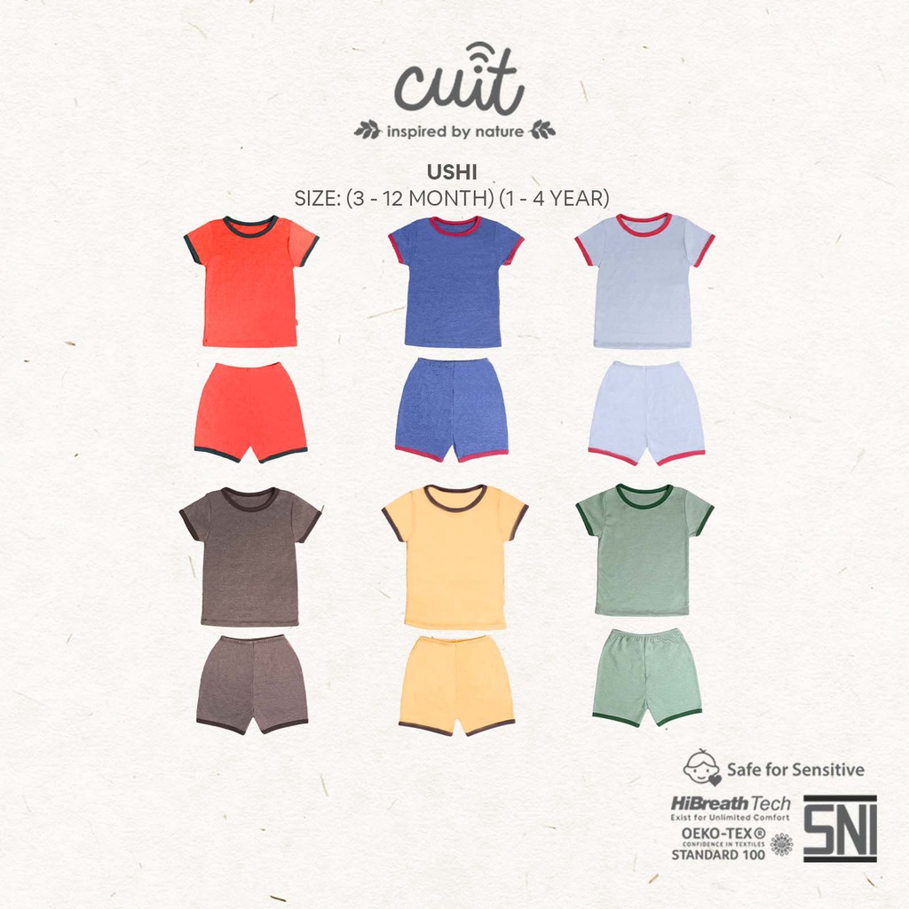 CUIT Baby 3 เดือน - 4 ปี Usi Furutsu Series ชุดสูทสั้น Unisex | Shopee ...