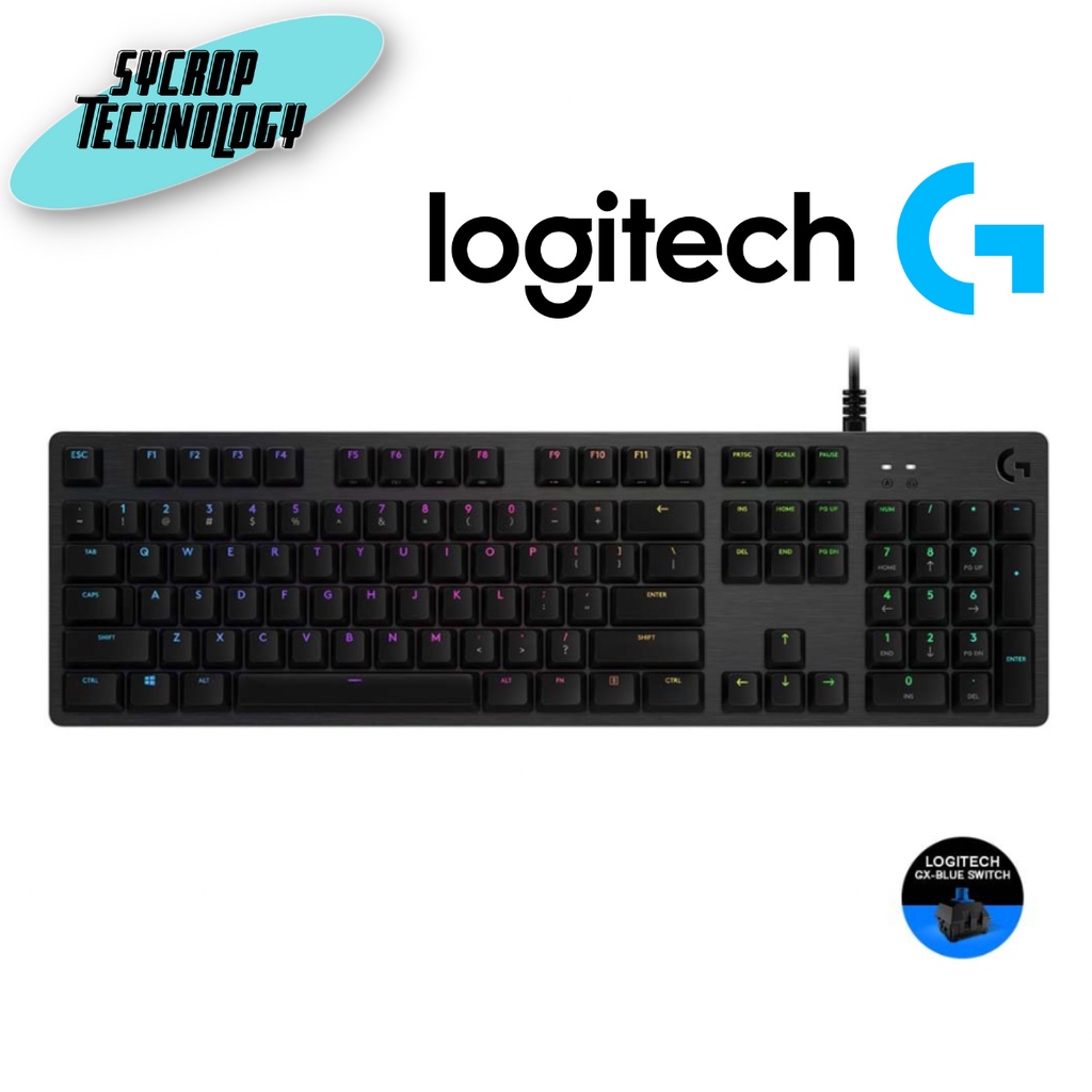 คีย์บอร์ดเกมมิ่ง Logitech Gaming Keyboard G512 RGB Mechanical Carbon Clicky ประกันศูนย์ เช็ค ...