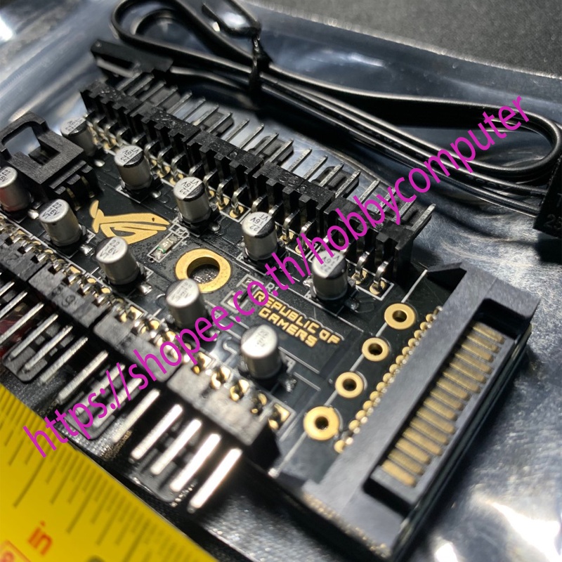 ROG Fan Hub ฮับพัดลม 3pin 4pin PWM | Shopee Thailand