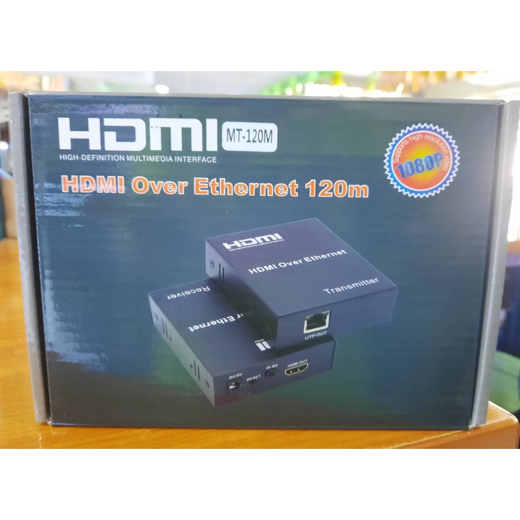 HDMI Extender Over Ethernet Converter HDMI Extender Over Ethernet MT-120M. Magic tech | Shopee ...