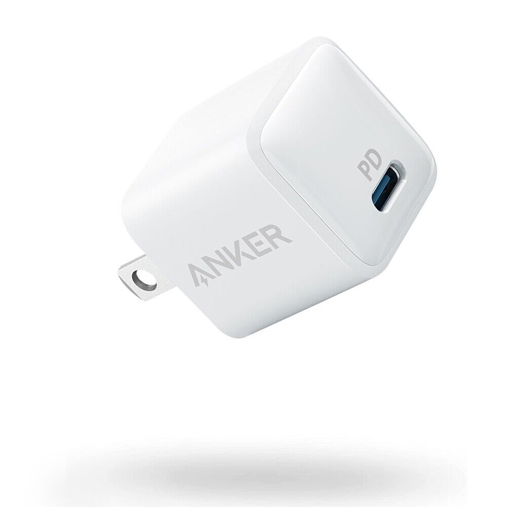 Anker USB-C Wall Charger Adapter 20W Power Delivery Charging | Shopee ...