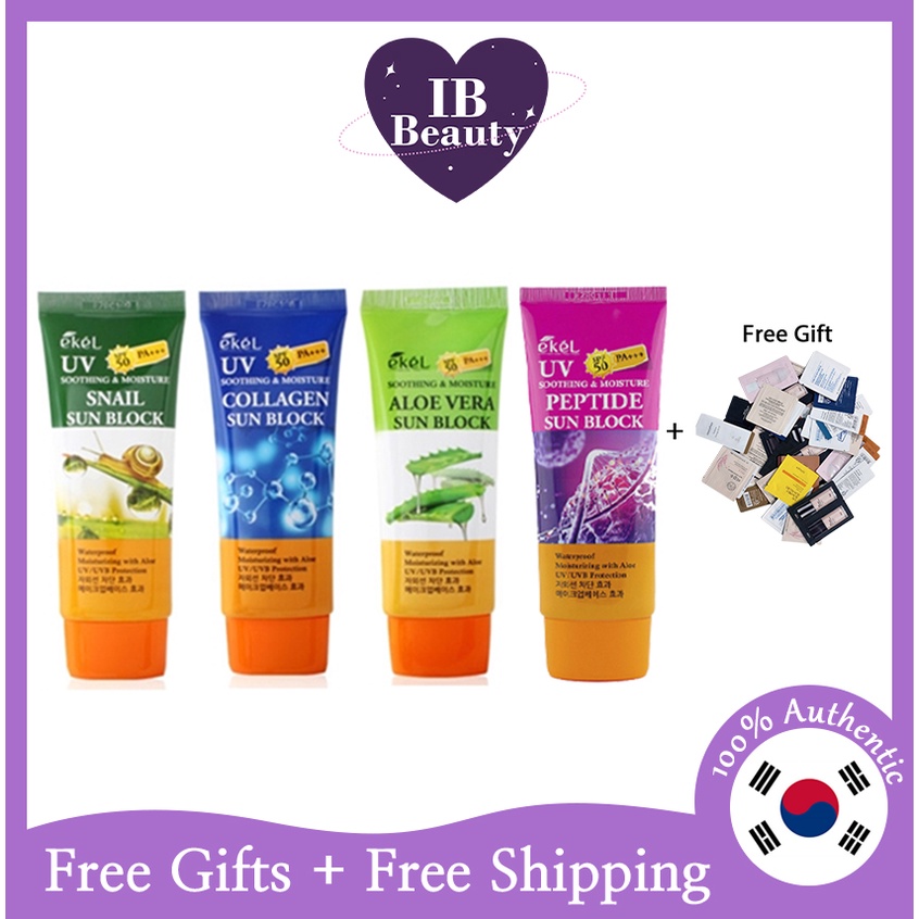 [EKEL] Soothing & Moisture Sun Block SPF50/PA+++ | Shopee Thailand