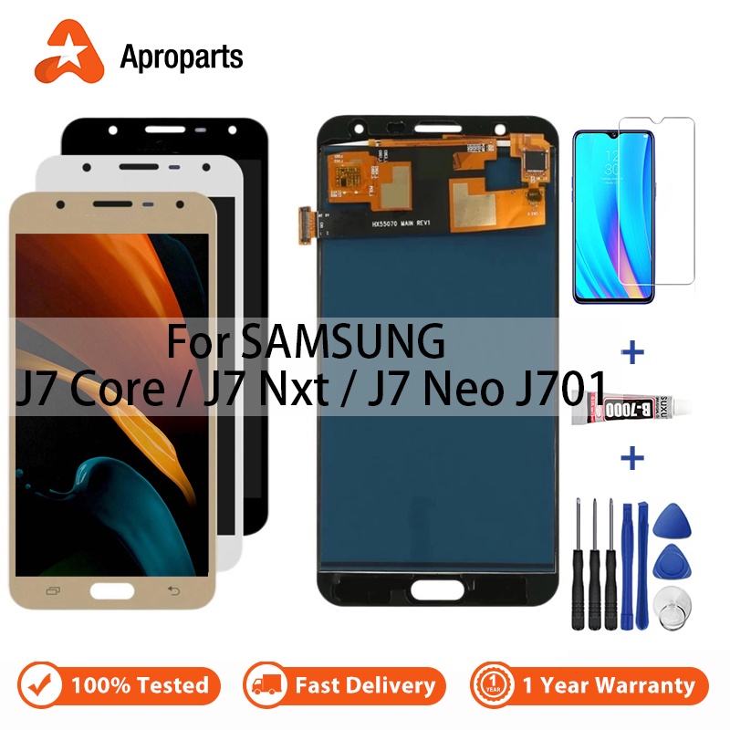 อะไหล่หน้าจอสัมผัส LCD แบบเปลี่ยน สําหรับ Samsung Galaxy J7 Core J7 Nxt J7 Neo J701 SM-J701F ...