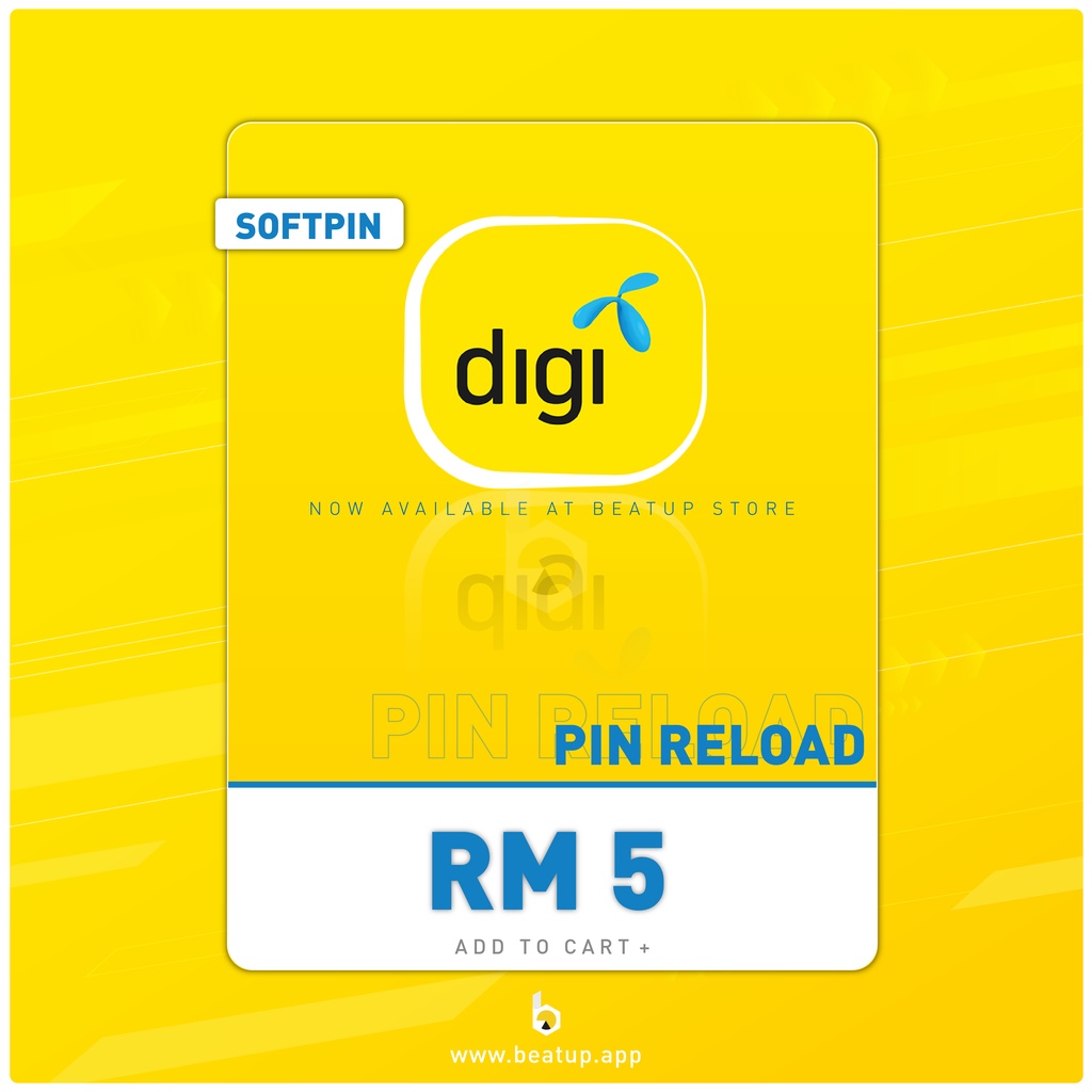 มาเลเซีย Digi Pin Top Up RM5 / RM10 | Shopee Thailand