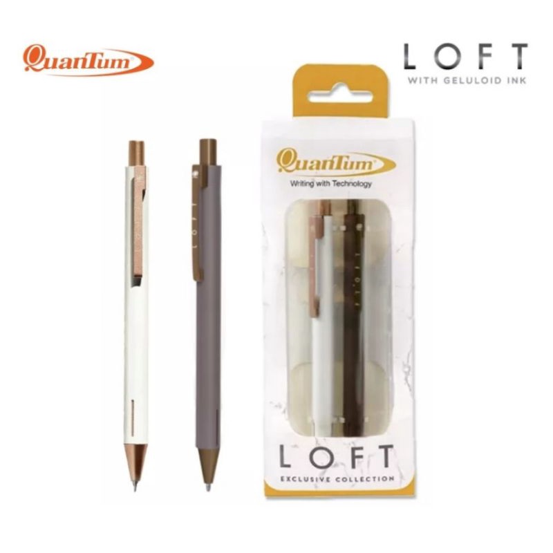 Quantum LOFT ชุดปากกาควอนตั้ม ล็อฟท์ ขนาด 0.5 มม. หมึกน้ำเงิน (2 ด้าม ...