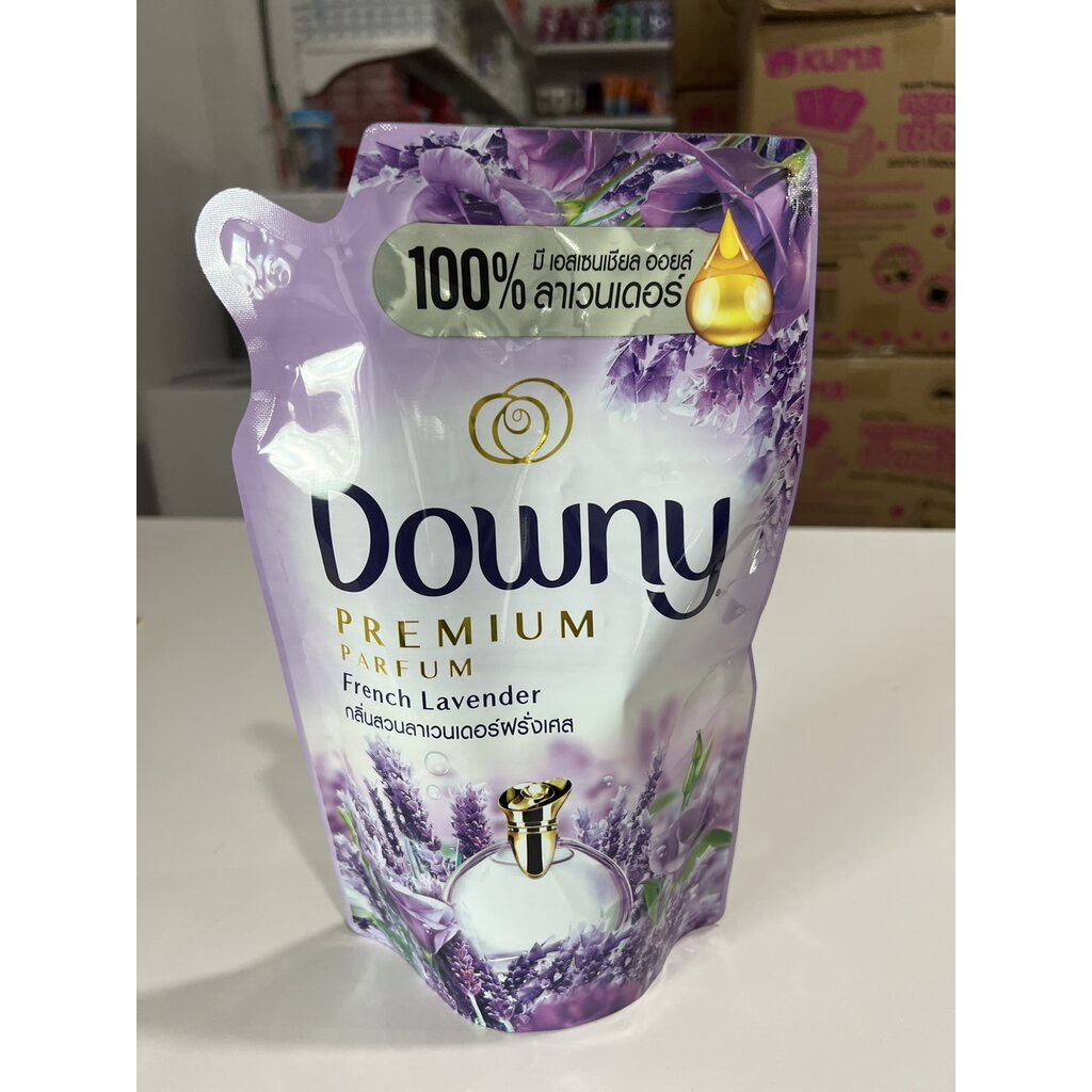 SuperSale63 ดาวน์นี่ Downy 490มล.น้ำยาปรับผ้านุ่มสูตรเข้มข้น ถุงเติม กลิ่นสวนลาเวนเดอร์ฝรั่งเศส ...