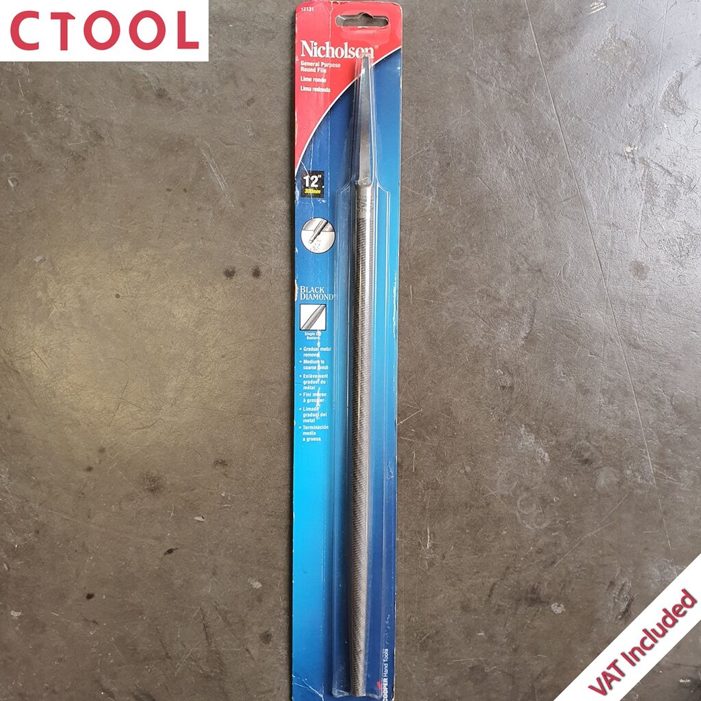 (สินค้าหมด)ตะไบกลมหยาบ12นิ้ว 12131 12" Nicholson ของแท้ - Authentic All ...