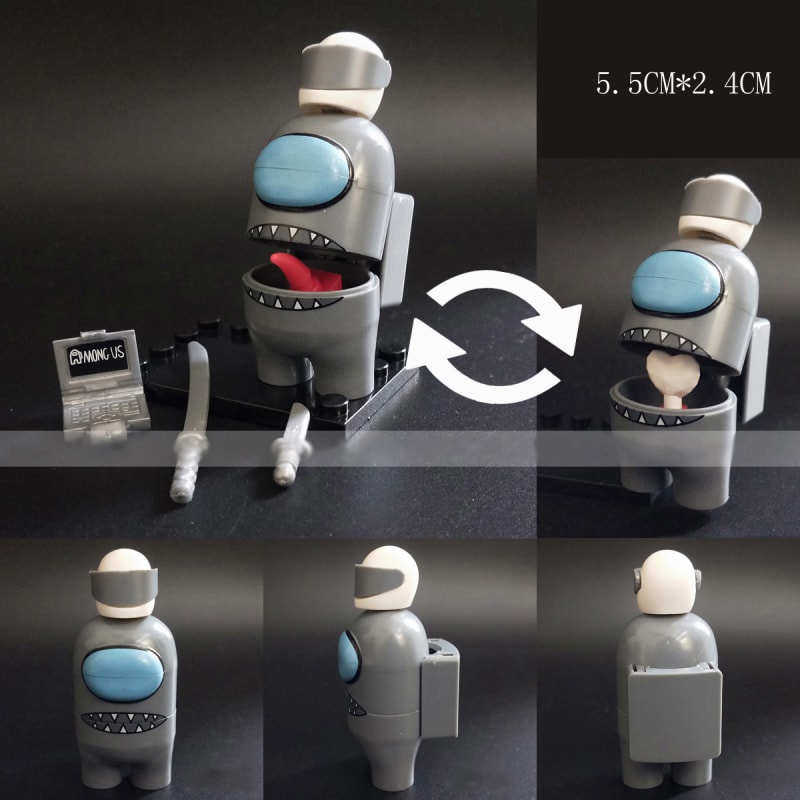 ฟิกเกอร์ Among Us Minifigures Shapeshifter Scientist Engineer Guardian ...