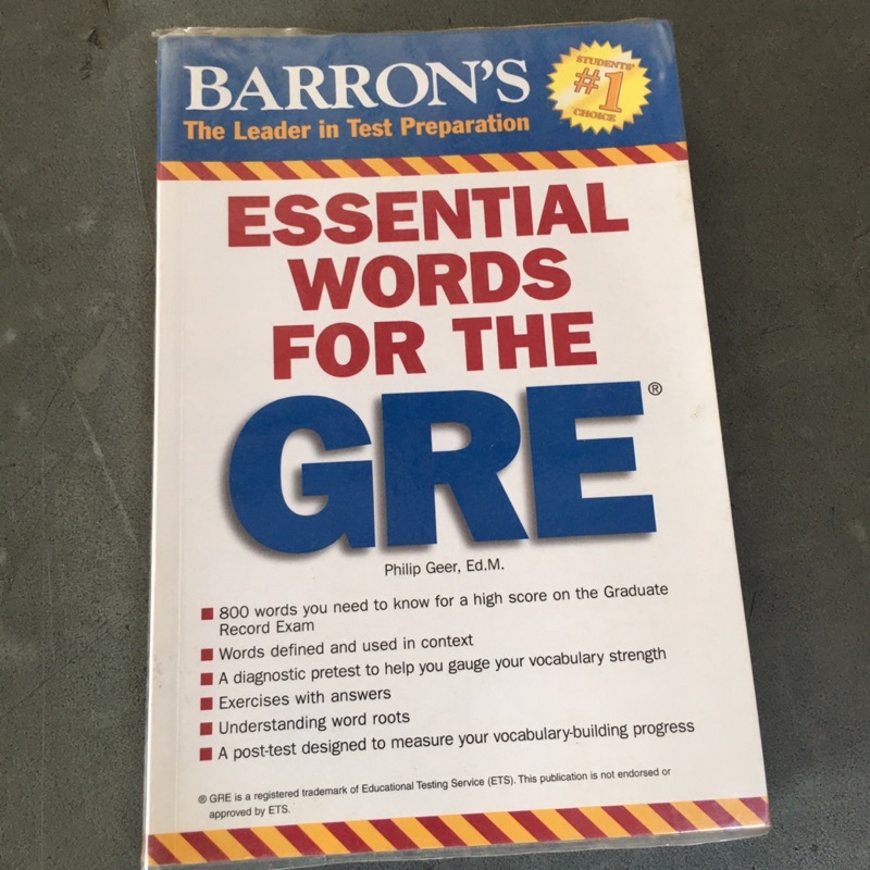 Essential words for the Gre โดย Barron’s | Shopee Thailand