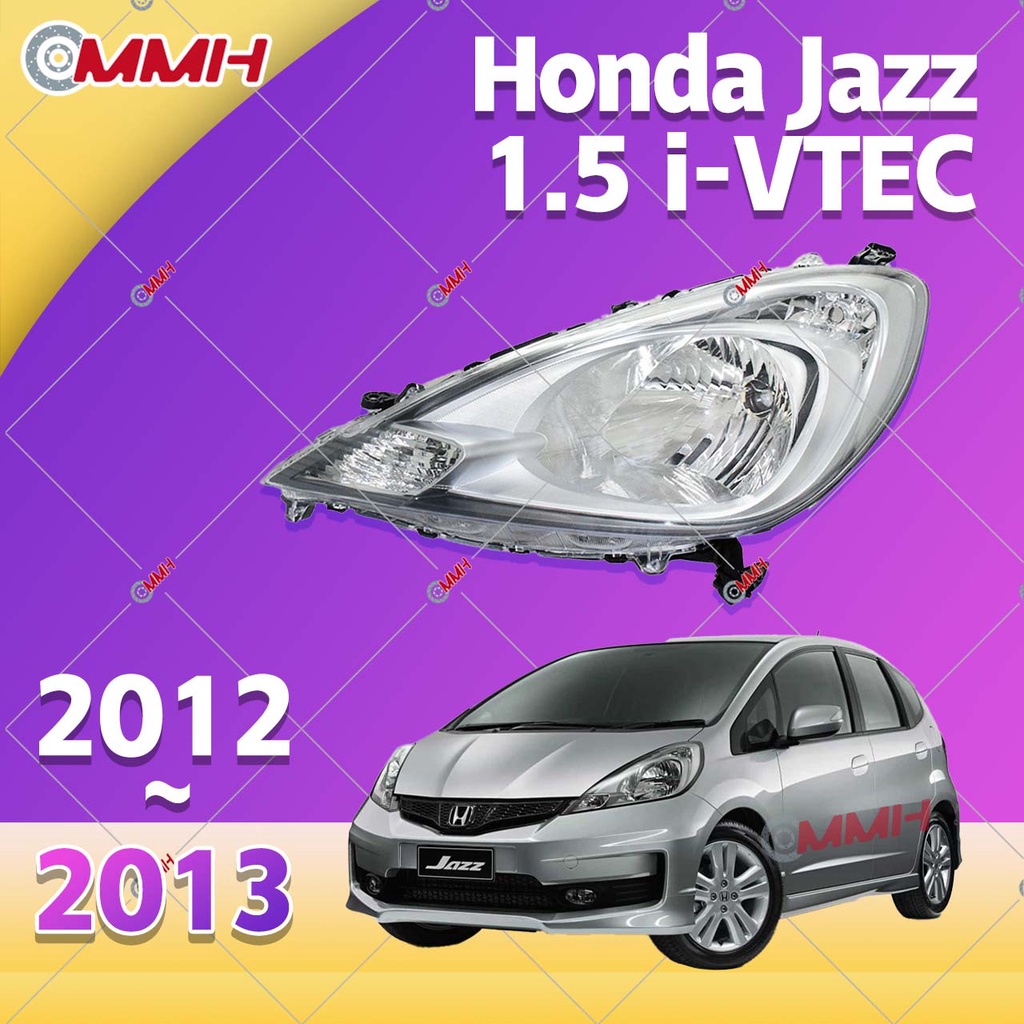 Honda Jazz TFO TGO GE 2012-2013 ไฟหน้าไฟหน้า 1.5 V-TEC ไฟหน้าสำหรับ ไฟ ...