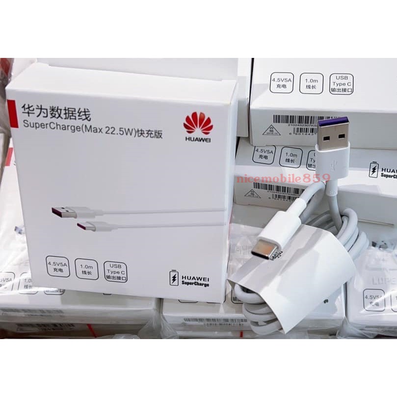 สายชาร์จไว ของแท้ Huawei Type C รองรับมือถือหลายรุ่น เช่น Nova 9//87I/5T/P40/P30/30PRO/P20 ...
