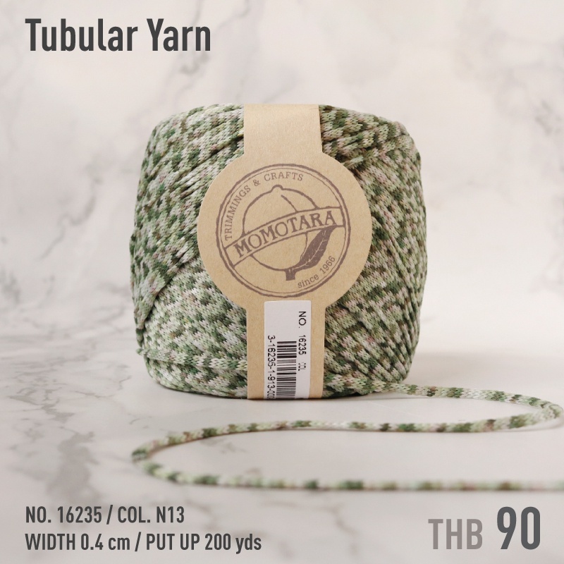 MOMOTARA No. 16235 เส้นด้ายกลม Yarn เชือกกลม Tubular Yarn ขนาด 0.4 ยาว 200 หลา | Shopee Thailand