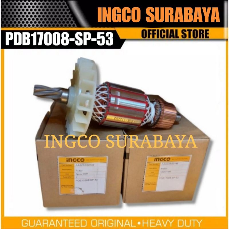 Ingco อะไหล่ค้อนทุบเรือ PDB17008 SP-53 ARMATURE ROTOR 16 กก. | Shopee ...